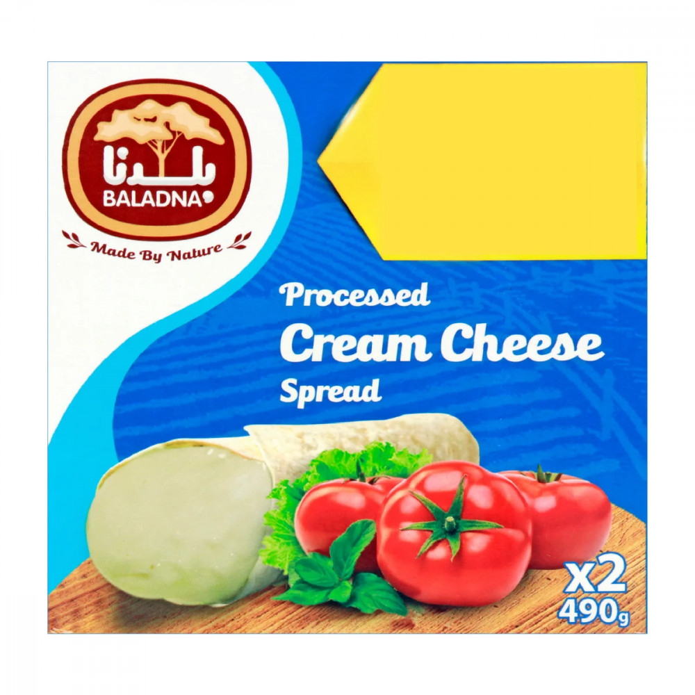 Baladna Processed Cream Cheese Spread 2x490g